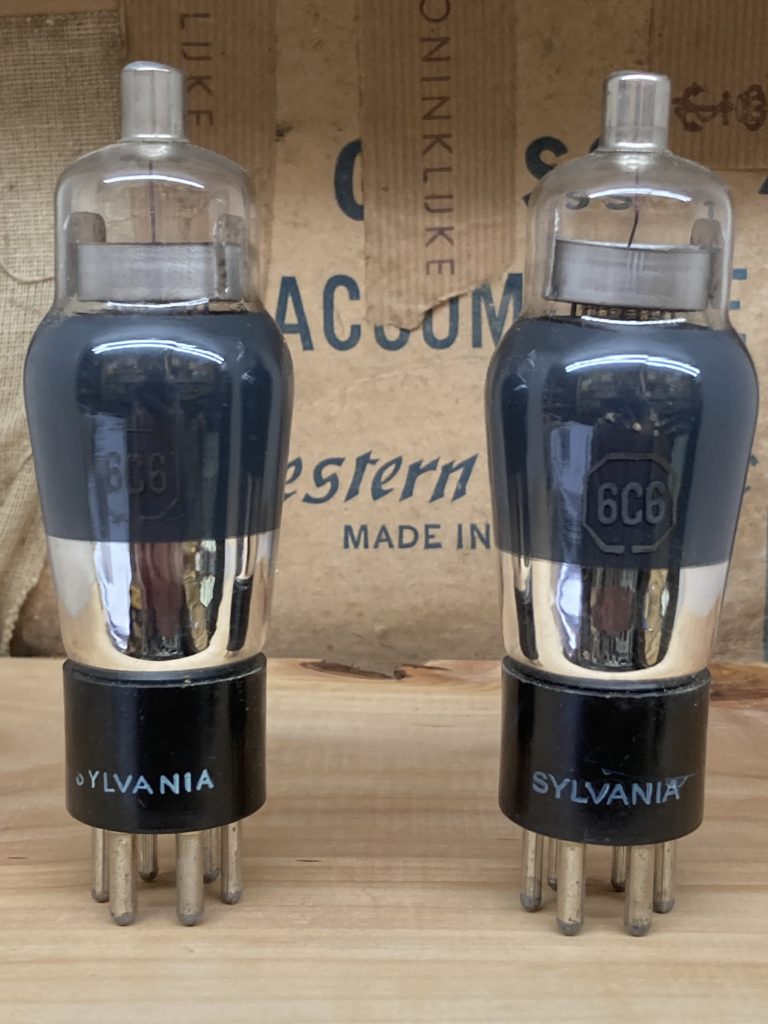6C6 Sylvania true NOS/NIB, milspec tubes, immaculate condition, premium ...