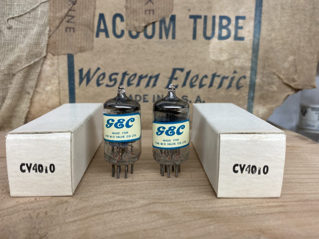 CV4010 GEC EF95 6AK5 5654 NOS, milspec, square getter, super strong pair - Tubes, parts & vinyl